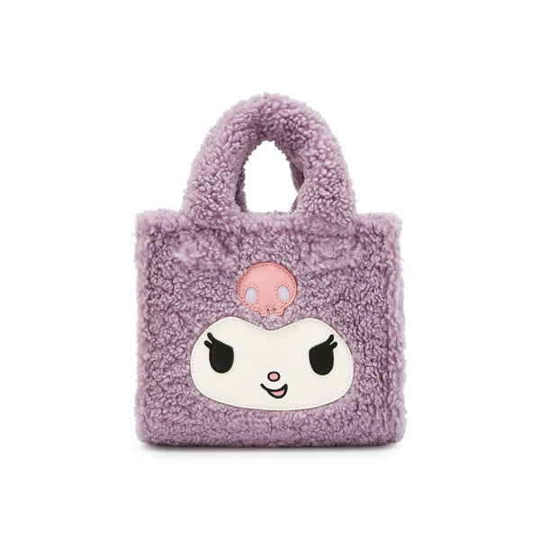 Fluffy Handle Bag Purple