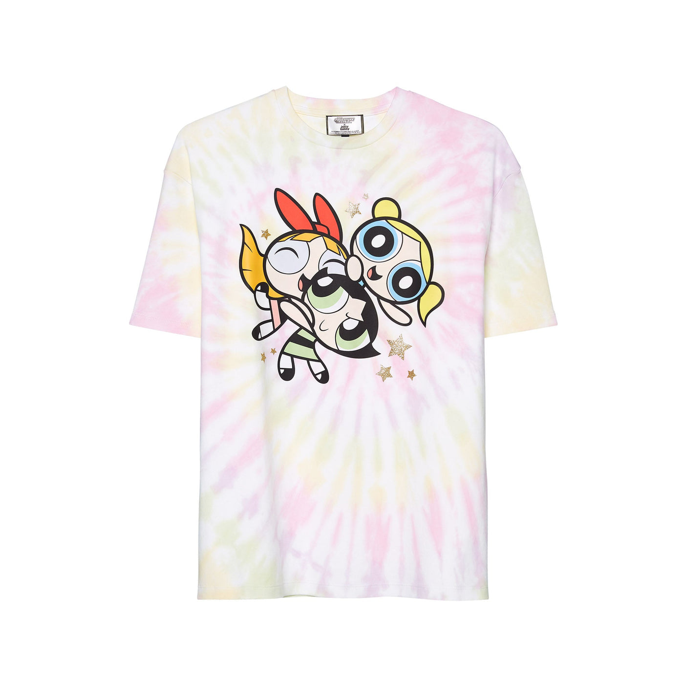 เสื้อยืดมัดย้อมพิมพ์ลาย Powerpuff Girls Multi Color